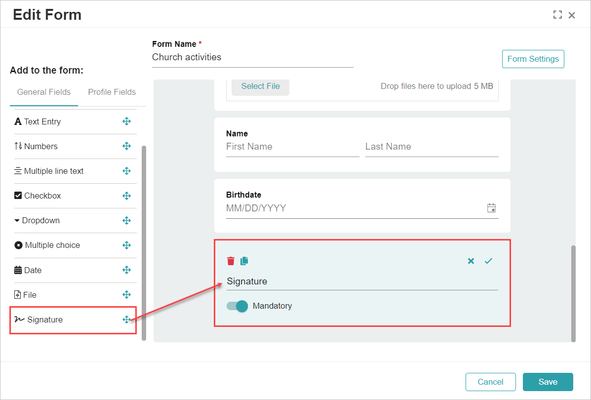 Creating Digitally Signed Forms Chmeetings