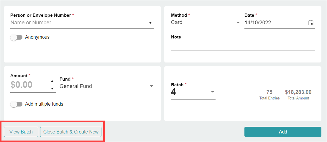 How to add, edit or delete a contribution? – Chmeetings